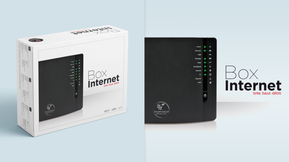 Monaco Telecom • Packaging Box Internet THD • Vision Oblique